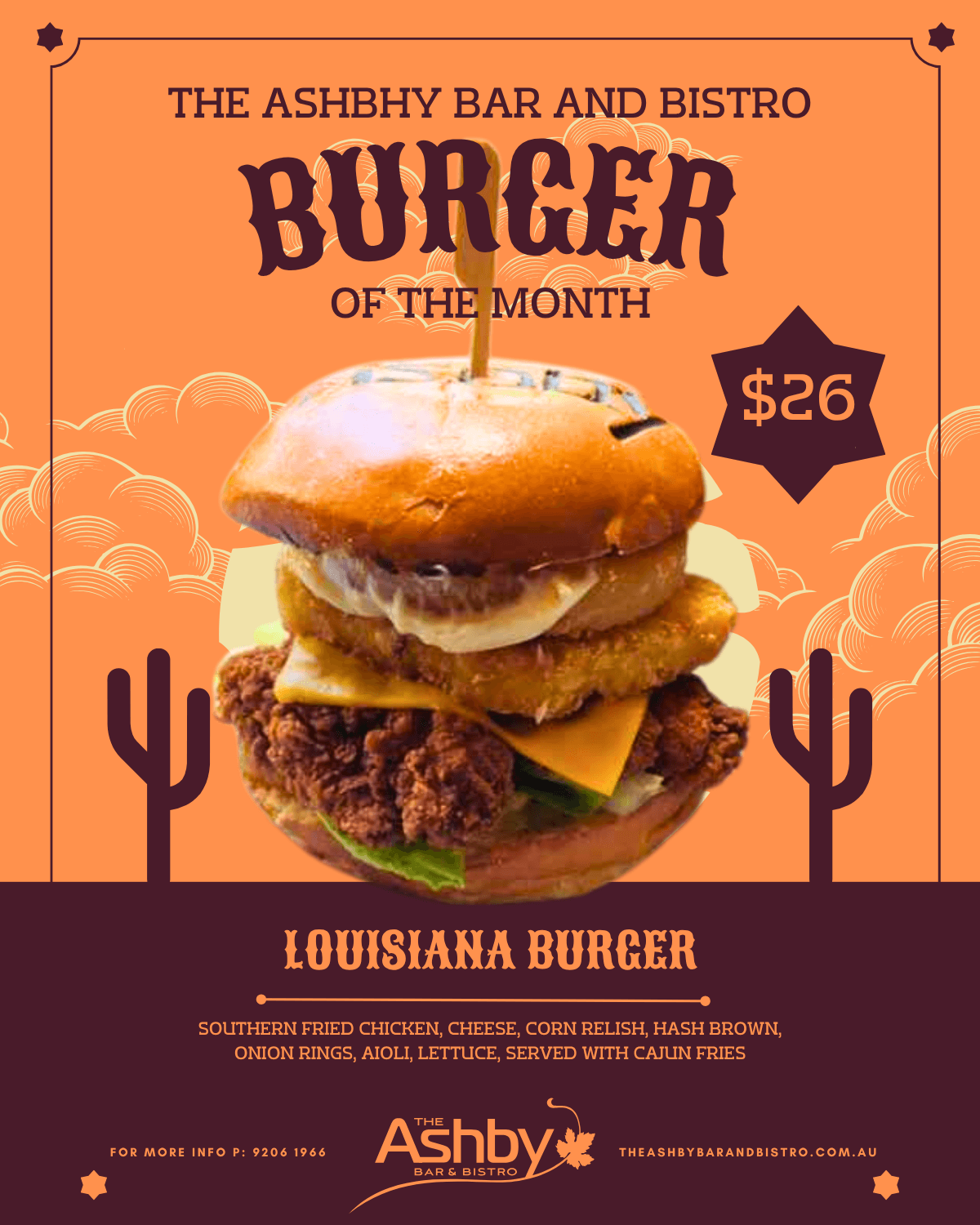 Burger of the Month - The Ashby Bar & Bistro
