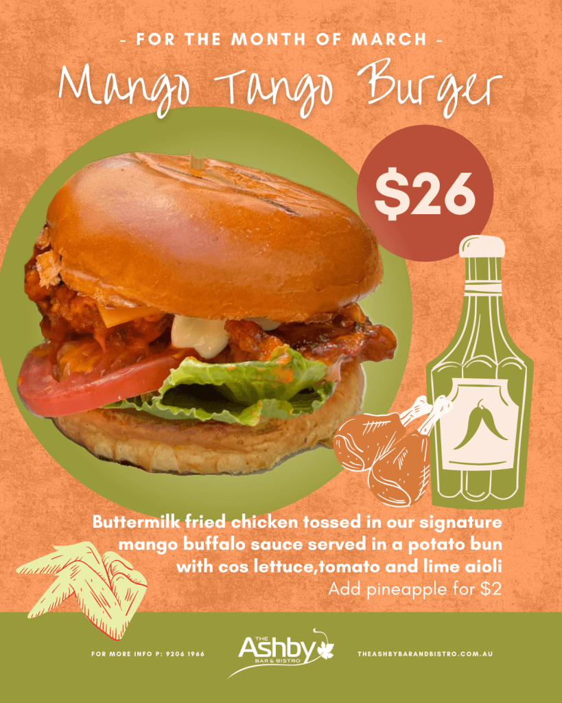 Burger of the Month - The Ashby Bar & Bistro